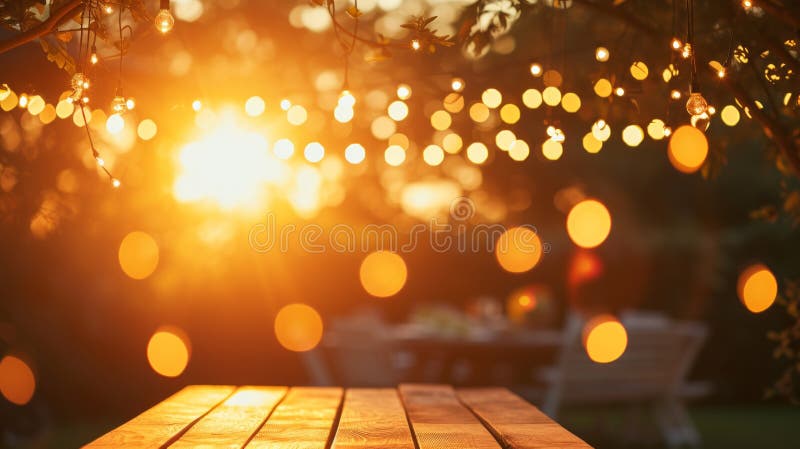 A Stunning Sunset Backdrop for an Outdoor Birthday Dinner with String ...