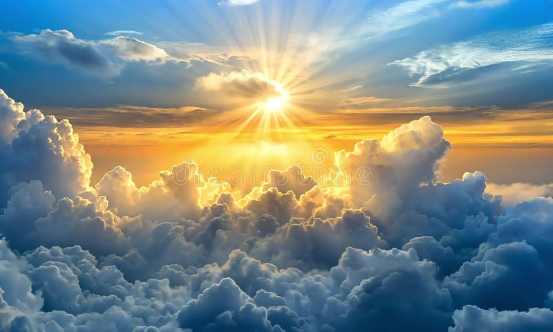 Stunning Sunset through Clouds Stock Footage - Video of view, nature ...