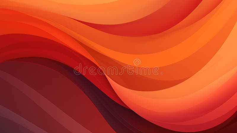 Sunset Orange and Deep Red Abstract Pattern Stock Illustration ...