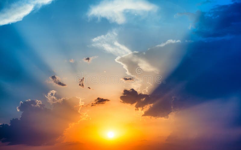 Stunning sunset scenery stock image. Image of color - 146999095