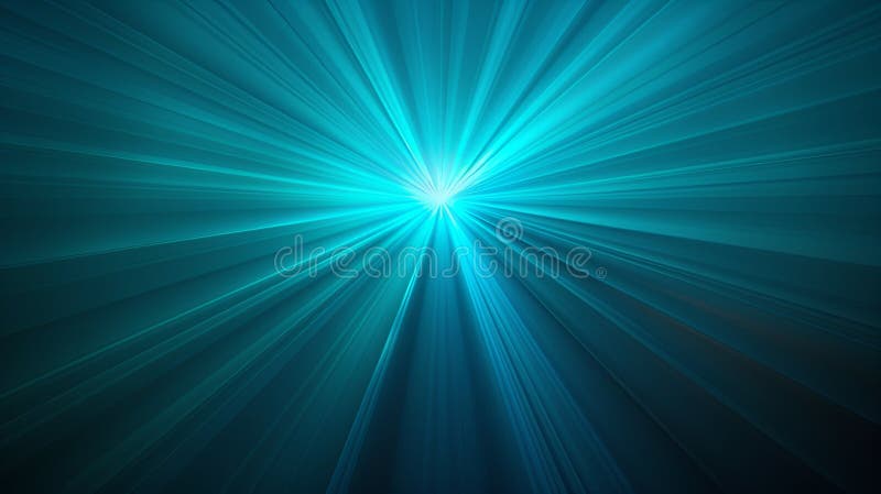 A Stunning Teal Burst Effect with Radiant Light Rays Emanating from the ...