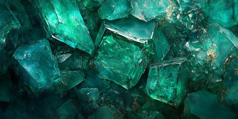 Stunning Teal Gemstone Background a Collection of Sparkling Crystals ...