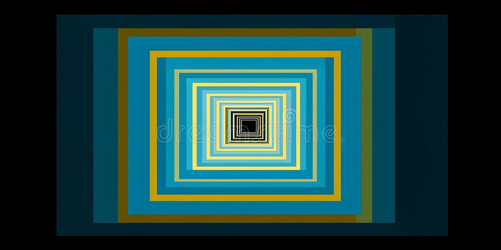 Stunning Teal and Gold Nested Squares Abstract Background Texture Stock ...