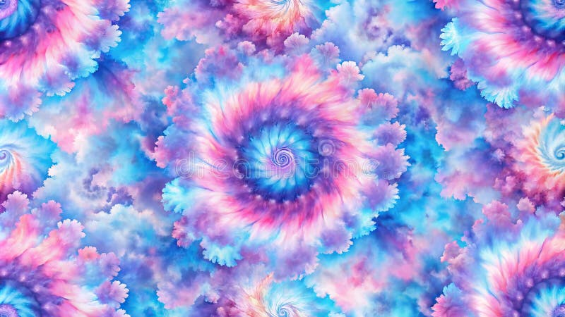 Stunning TieDye Sky Seamless Pattern a Vibrant Design for Textiles ...