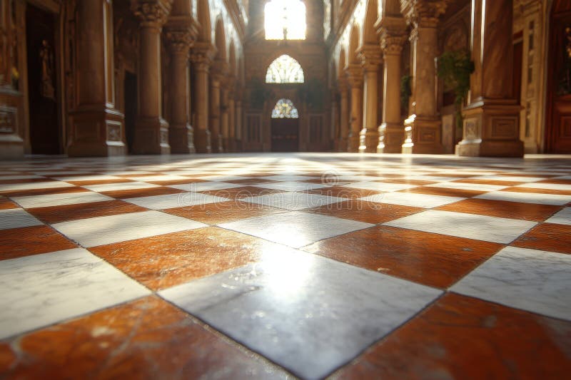 Stunning Tile Floor Pattern in an Italian Piazza during Daylight Hours ...