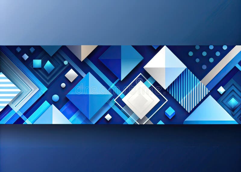 Stunning TiltShift Abstract Banner Design Modern Geometric Shapes in ...