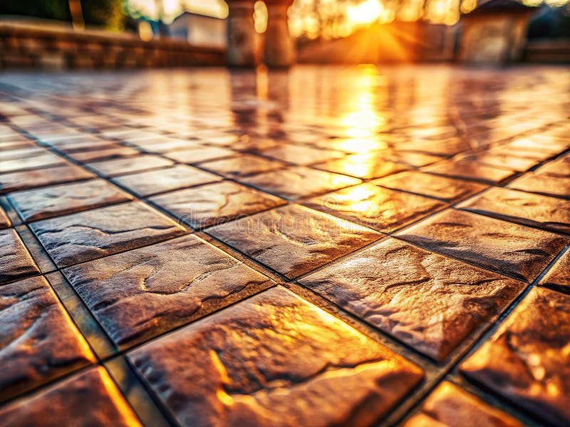 Stunning TiltShift 3D Render of a Realistic Stamped Concrete Floor ...