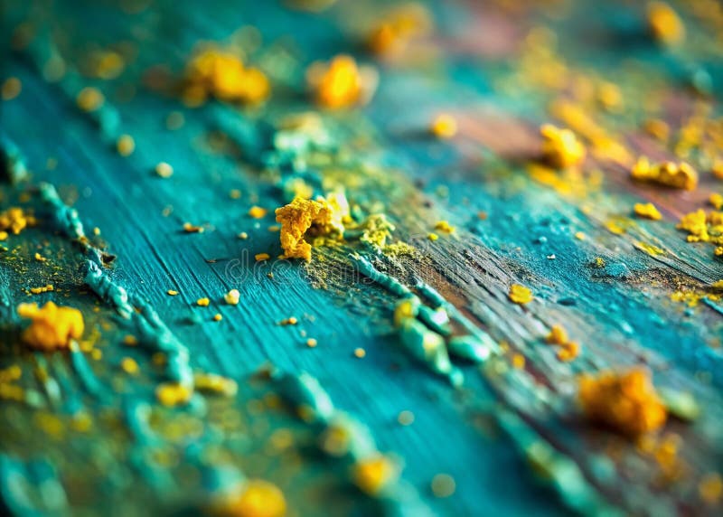 Stunning TiltShift Effect Rustic BlueGreen Texture Background with ...