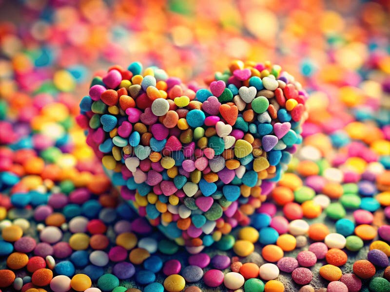 A Stunning TiltShift Miniature Heart Mosaic Intricate Detail and ...