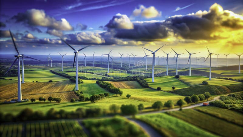 Stunning TiltShift Miniature Wind Farm a Visual Celebration of ...