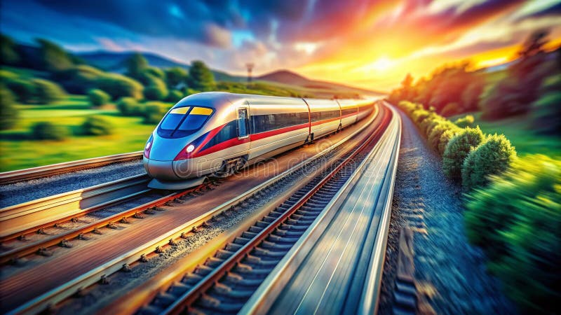 Stunning TiltShift Photography Captures a Modern HighSpeed Train in ...
