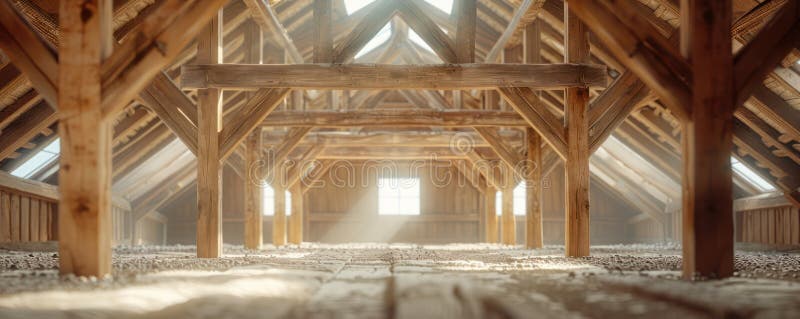 Stunning Timber Beam Structure Integrated into Detailed Architectural ...