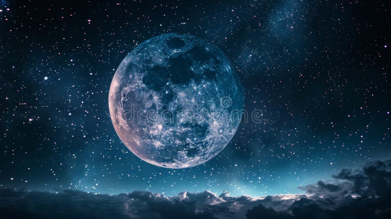 Stunning Time-lapse of Planet and Moon Dance in Night Sky Stock ...
