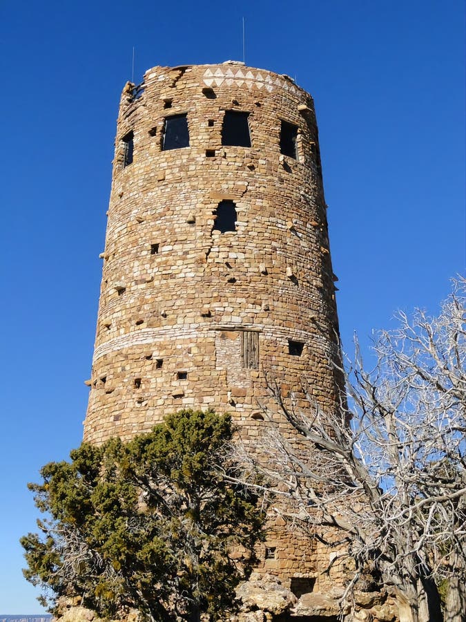Stunning Tower Somewhere Around the Grand Canyon. Stock Image - Image ...