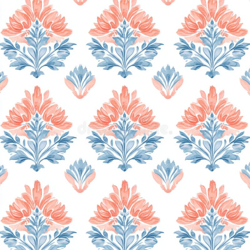 A Stunning Traditional Seamless Pattern Featuring Digital Trending ...