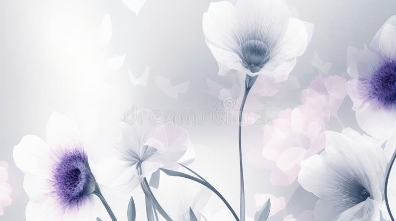 Stunning Transparent Blooms for a Beautiful Backdrop. Stock ...