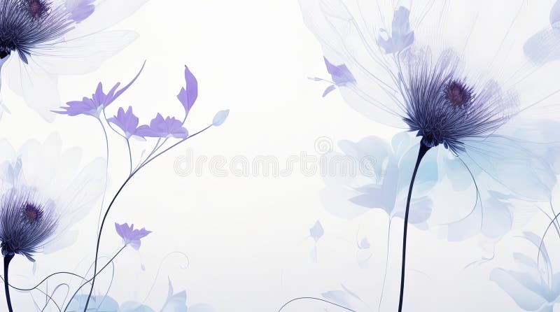 Stunning Transparent Blooms for a Beautiful Backdrop. Stock ...