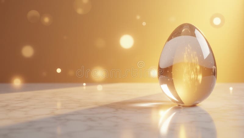 Luxury Stunning Transparent Crystal Easter Egg Mockup Stock ...