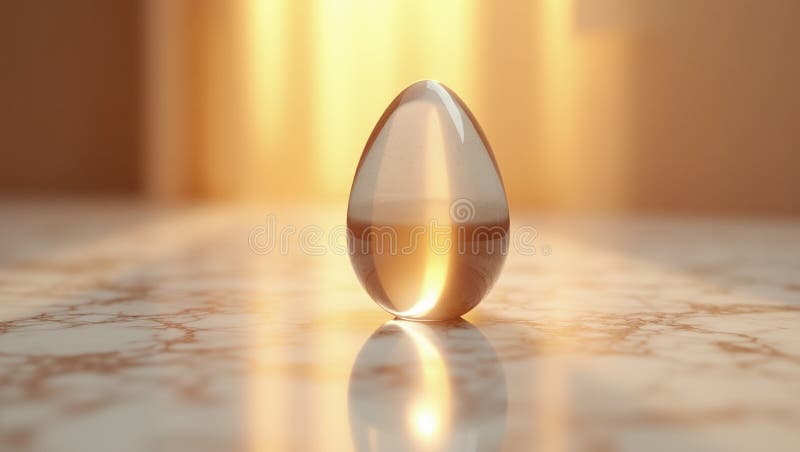 Luxury Stunning Transparent Crystal Easter Egg Mockup Stock ...