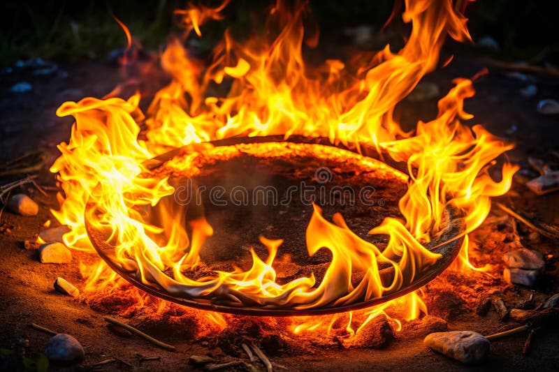 Stunning Transparent Fire Ring Graphic: a Captivating Visual Element ...