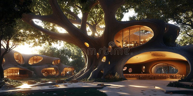 Stunning Treehouse Design NatureInspired Architecture Background ...