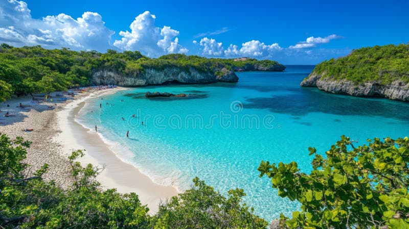Stunning Tropical Beach with Turquoise Water and White Sand Stock ...