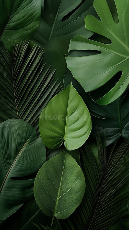 Stunning Tropical Leaves Pattern - Lush Green Foliage Background in ...