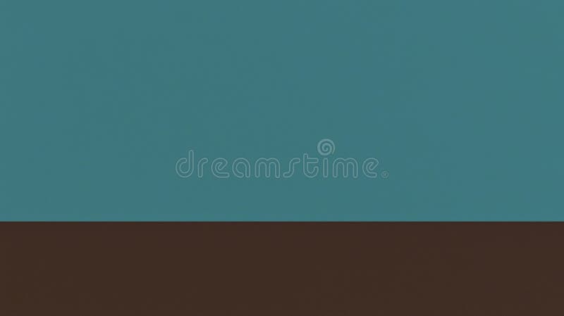 Stunning Turquoise and Brown Split Background with Ample Copy Space for ...