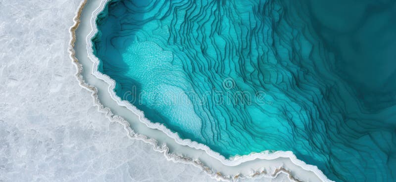 Stunning Turquoise Geode Crystal Formation Stock Illustration ...