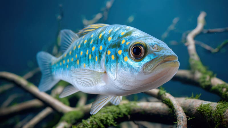 Stunning Underwater Fish, Vibrant Colors and Details Stock Illustration ...
