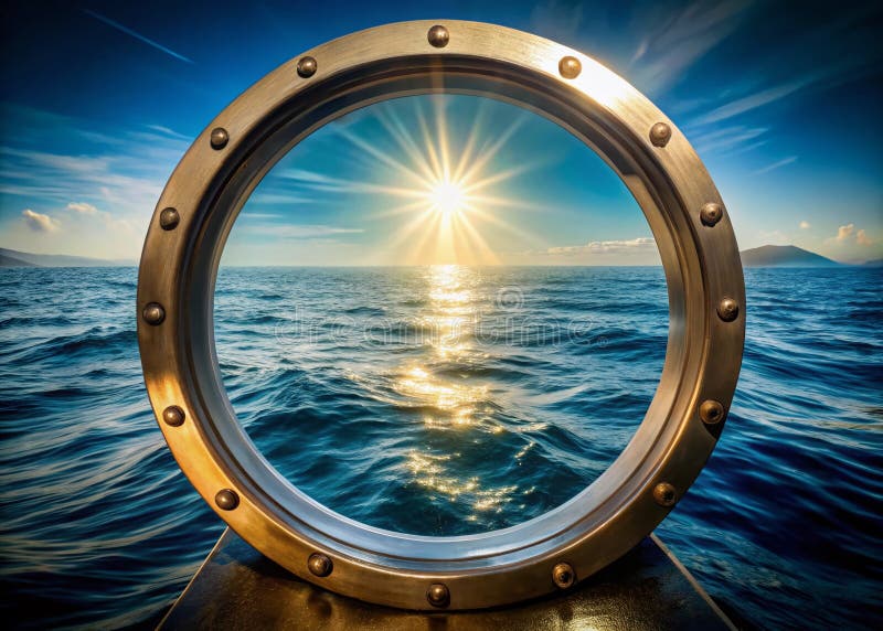 Stunning Underwater Perspective through a Porthole Exploring the Oceans ...