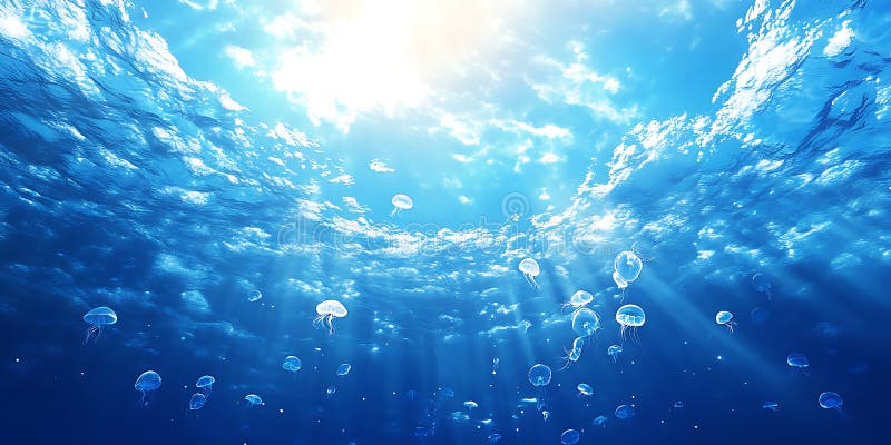 Stunning Underwater Sunlight Ocean Background Images Textures Stock ...
