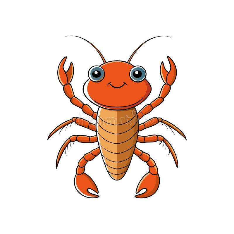 Stunning Unique Amphionididae Crustacean Illustration Stock ...