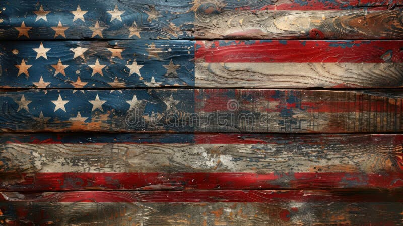 USA Flag Backdrop: Patriotic Design with Ample Copy Space Stock ...