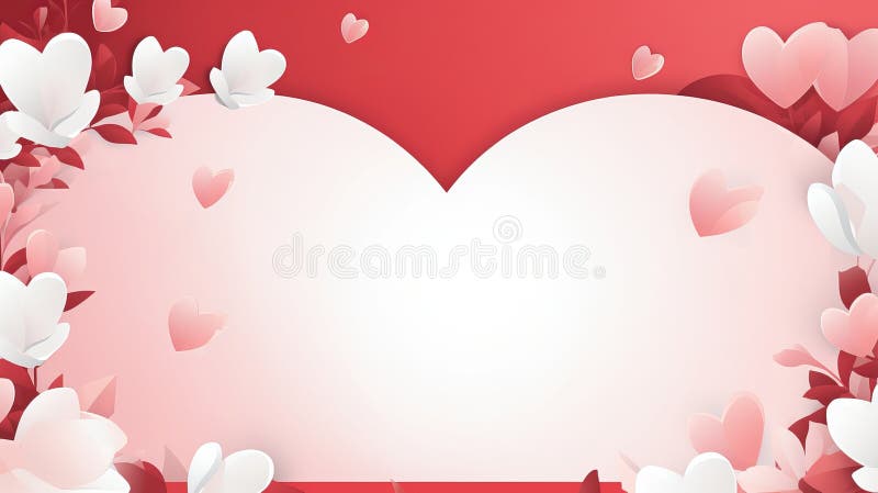 Stunning Valentines Day Background Design with Ample Space for ...