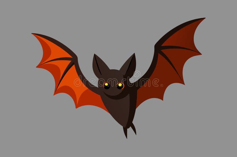 Wonderful Creature Flying Fox Vector Illustration. Stock Illustration ...