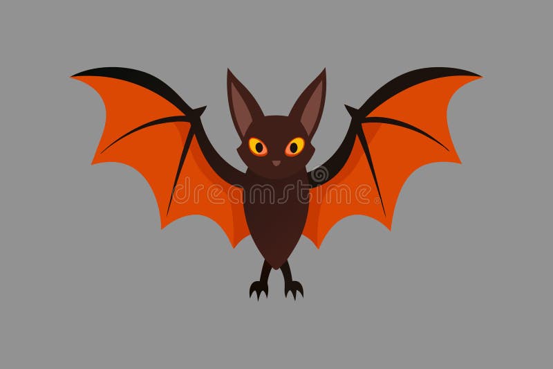 Wonderful Creature Flying Fox Vector Illustration. Stock Illustration ...