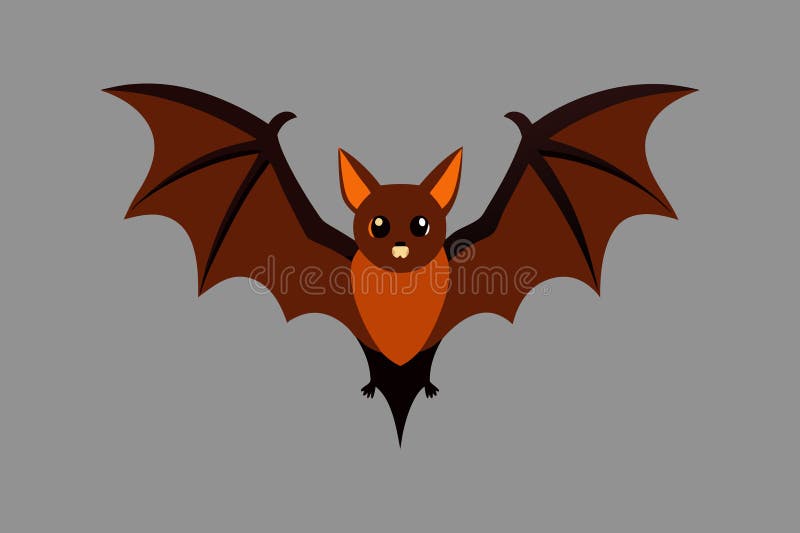 Wonderful Creature Flying Fox Vector Illustration. Stock Illustration ...