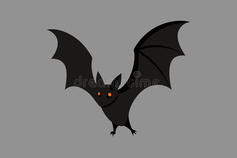Wonderful Creature Flying Fox Vector Illustration. Stock Illustration ...