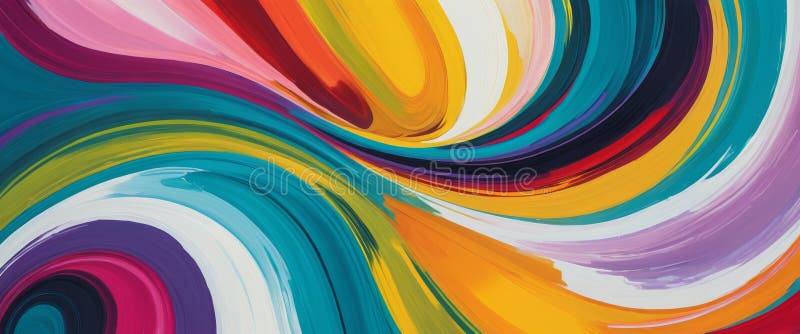 Vibrant Abstract Swirl Art with Bold Colors Perfect for Modern Decor ...