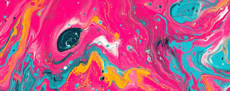 Vibrant Marbled Composition in Bright Colors Stock Illustration ...