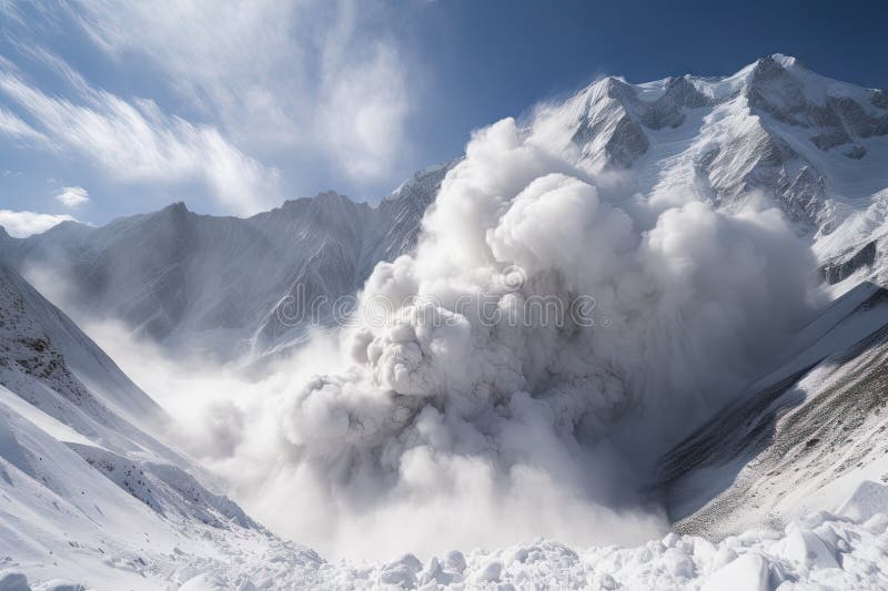 Stunning View of Avalanche, with Mountains and Sky Visible in the ...