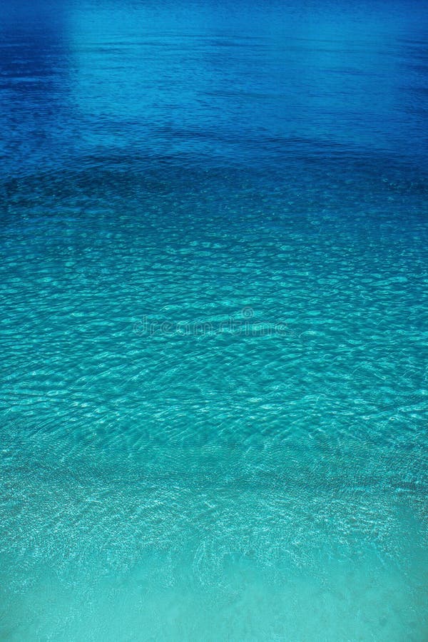 Stunning View of a Bright Blue Ocean Stock Photo - Image of view ...