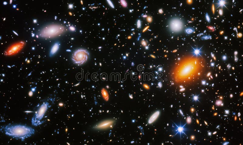 Stunning View of Deep Space Filled with Countless Galaxies and Cosmic ...