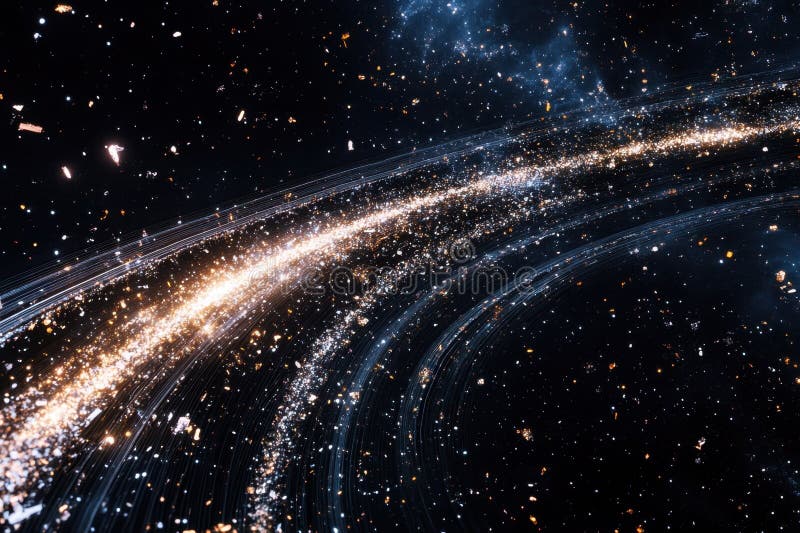 Stunning View of a Distant Planet S Rings Illuminated by Starlight in ...