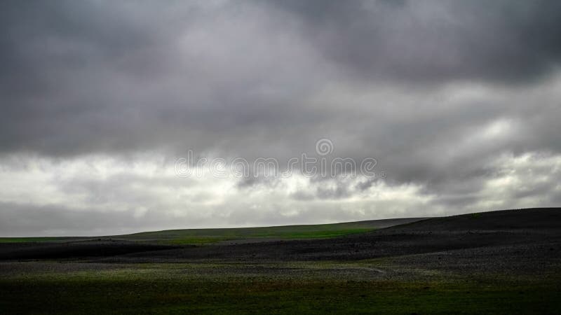 Stunning View of an Expansive Grassy Plain Field Stock Photo - Image of ...