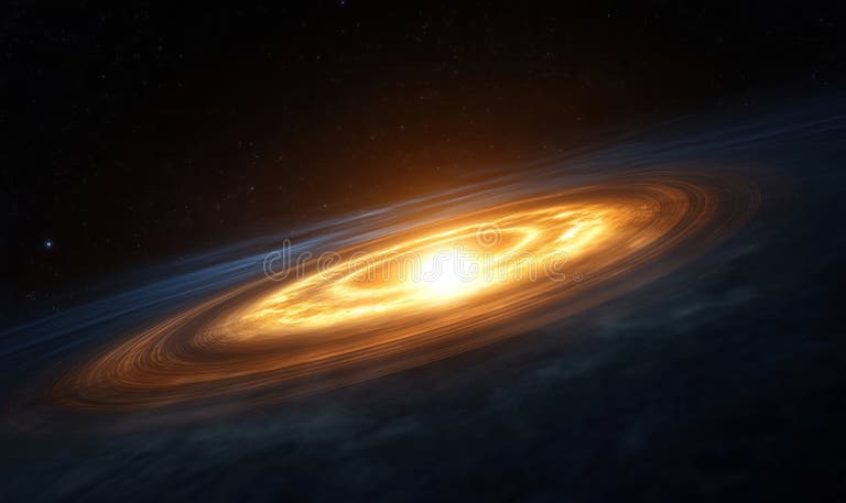 Stunning View of a Glowing Accretion Disk Surrounding a Bright Star in ...