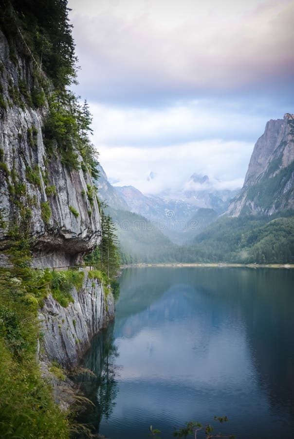Stunning View of Gosausee Lake in Austria Stock Photo - Image of ...