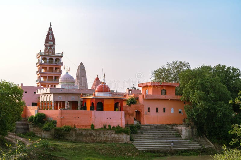 Stunning View of a Hindu Temple at Sunrise Stock Photo - Image of ...