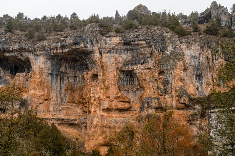 Stunning View of the Lobo River Canyon with Rocky Cliffs Stock Image ...